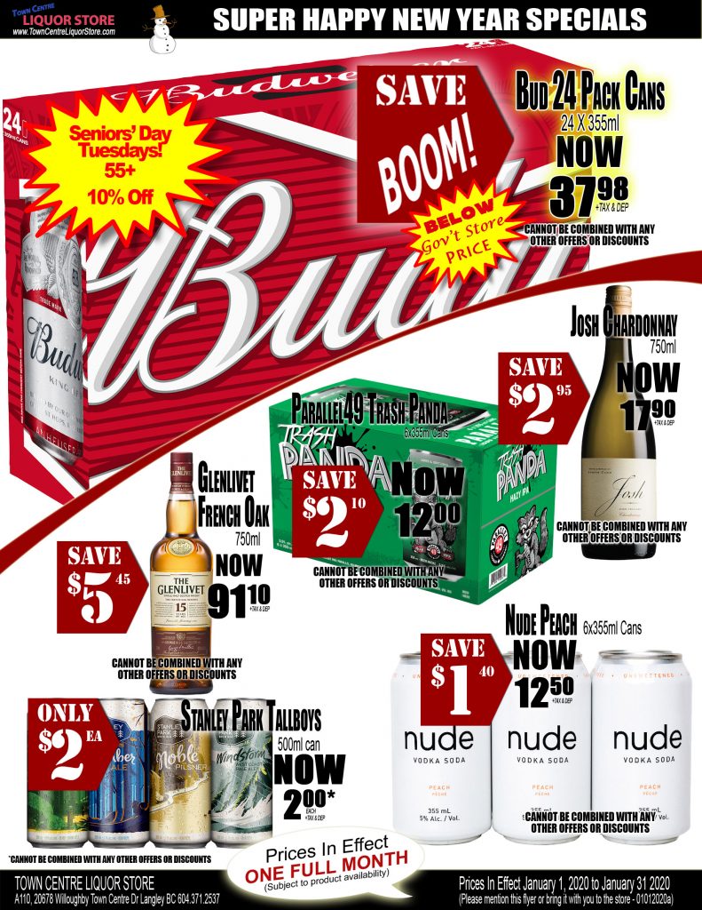 Flyer – Town Centre Liquor Store Langley BC